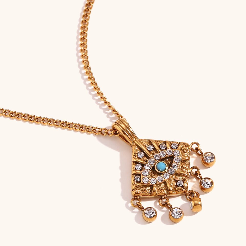 Iced Out Hello Kitty Pendant Necklace - Eseres Jewelry - Premium and ...