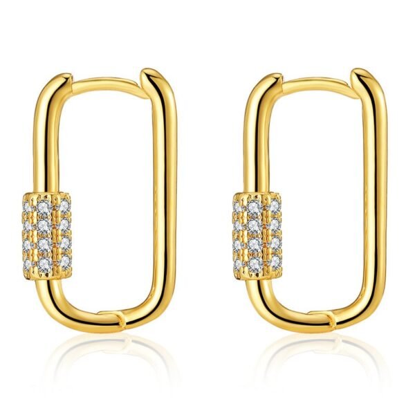 U-Shaped Diamond Earrings - Eseres Jewelry - Premium and Affordable Jewelry