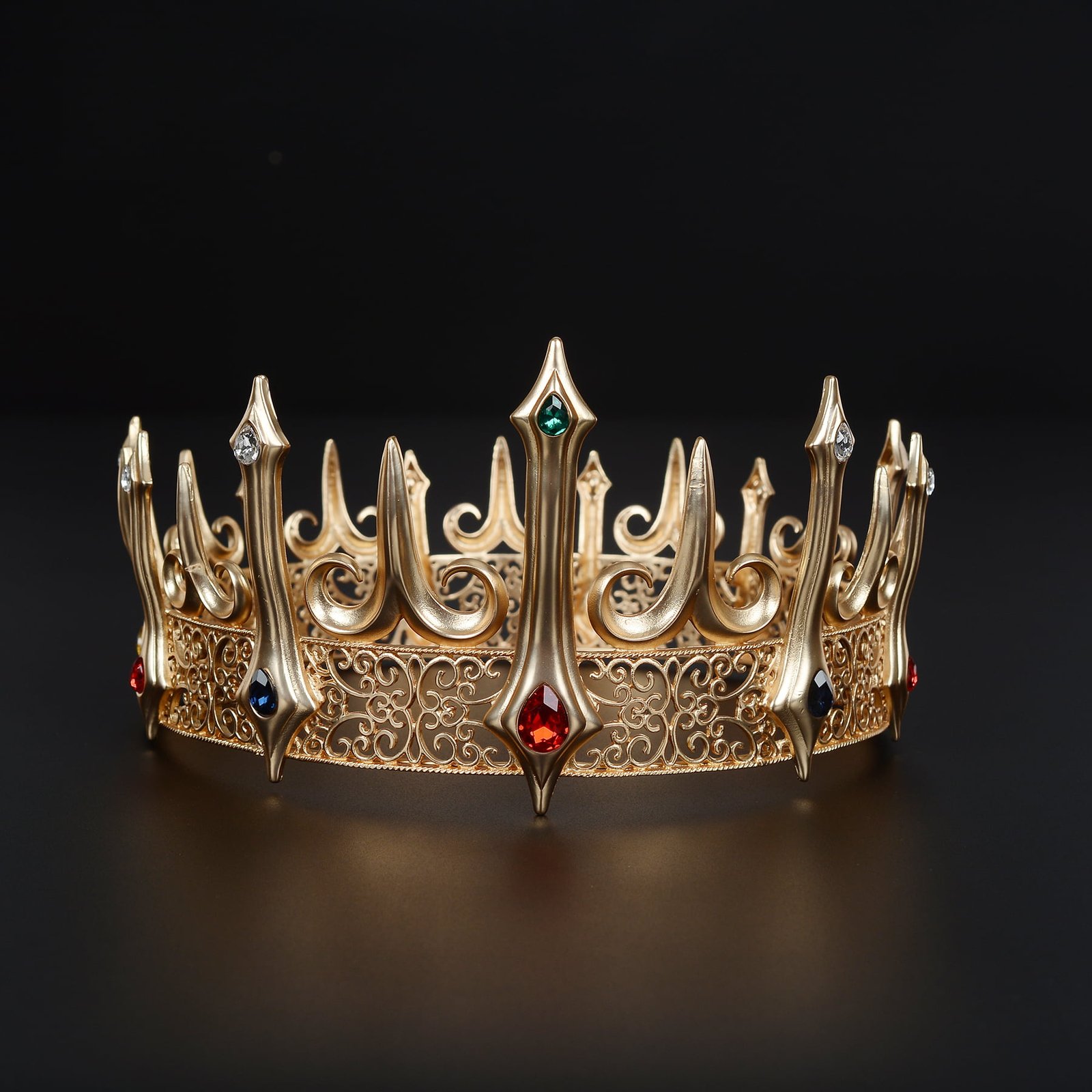 Gold King Crowns for Men Metal Adult's Costume Prom King Party Hats ...