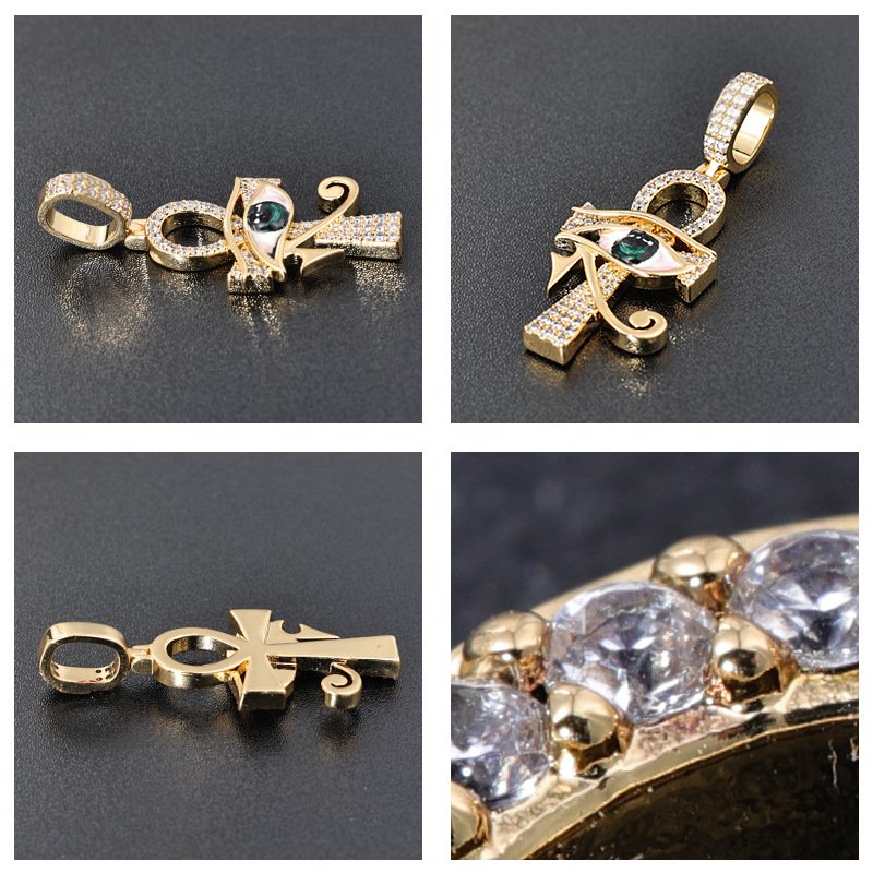 Eye of Horus Cross Pendant Necklace – Ancient Egyptian Symbol, Gothic ...