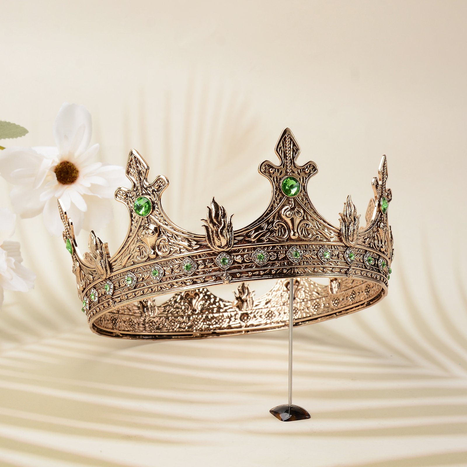Medieval Gold King Crowns for Men Royal Costume Headwear for Party Hat ...