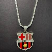 Silver FC Barcelona Pendant Necklace - Collector's Edition - Eseres ...